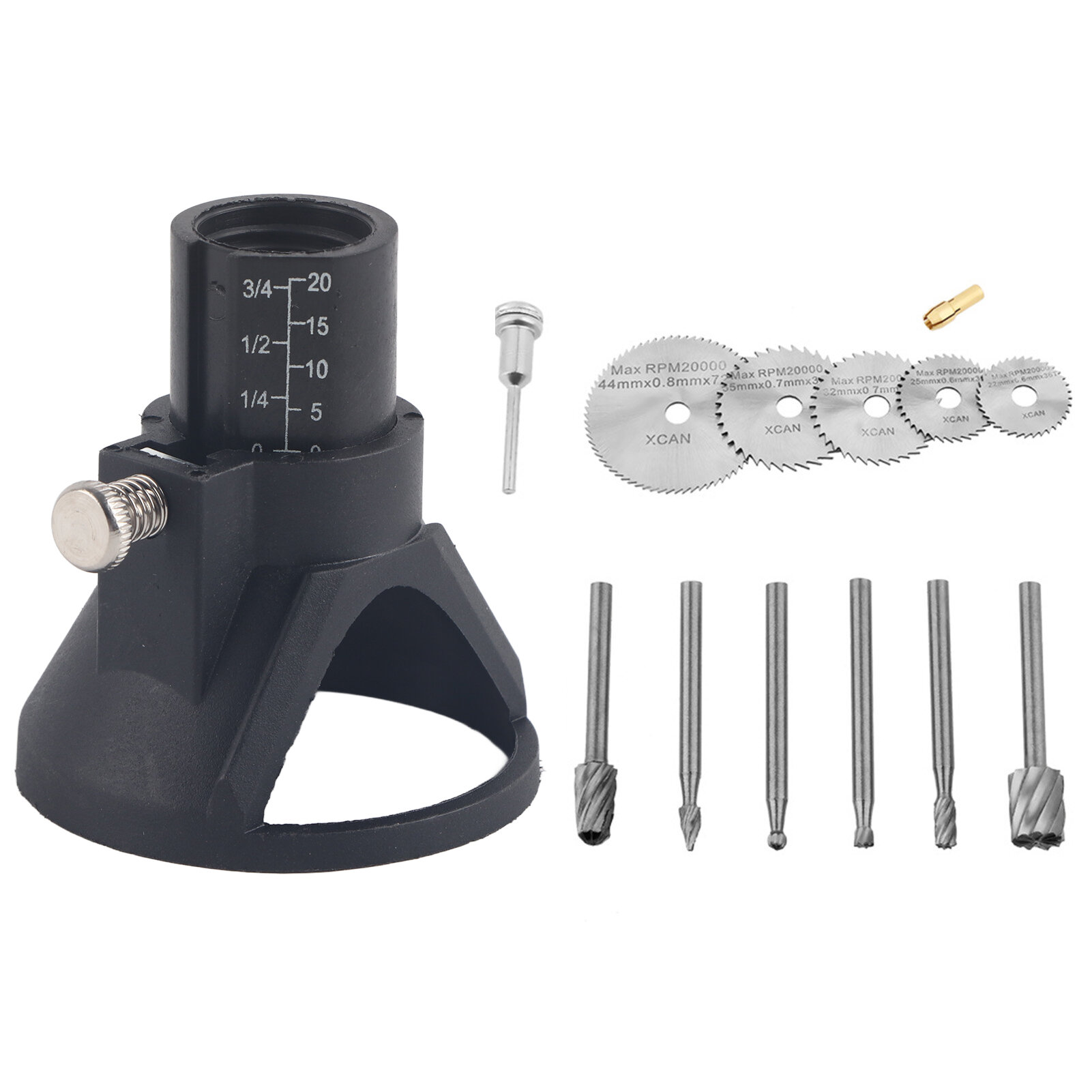 Набор из 14 фрез и пил из быстрорежущей стали, вращающихся инструментов, принадлежностей для резьбы по дереву