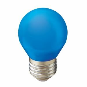 Лампа светодиодная ECOLA LED color, 5 Вт, Е27, 220 В, синяя, шар