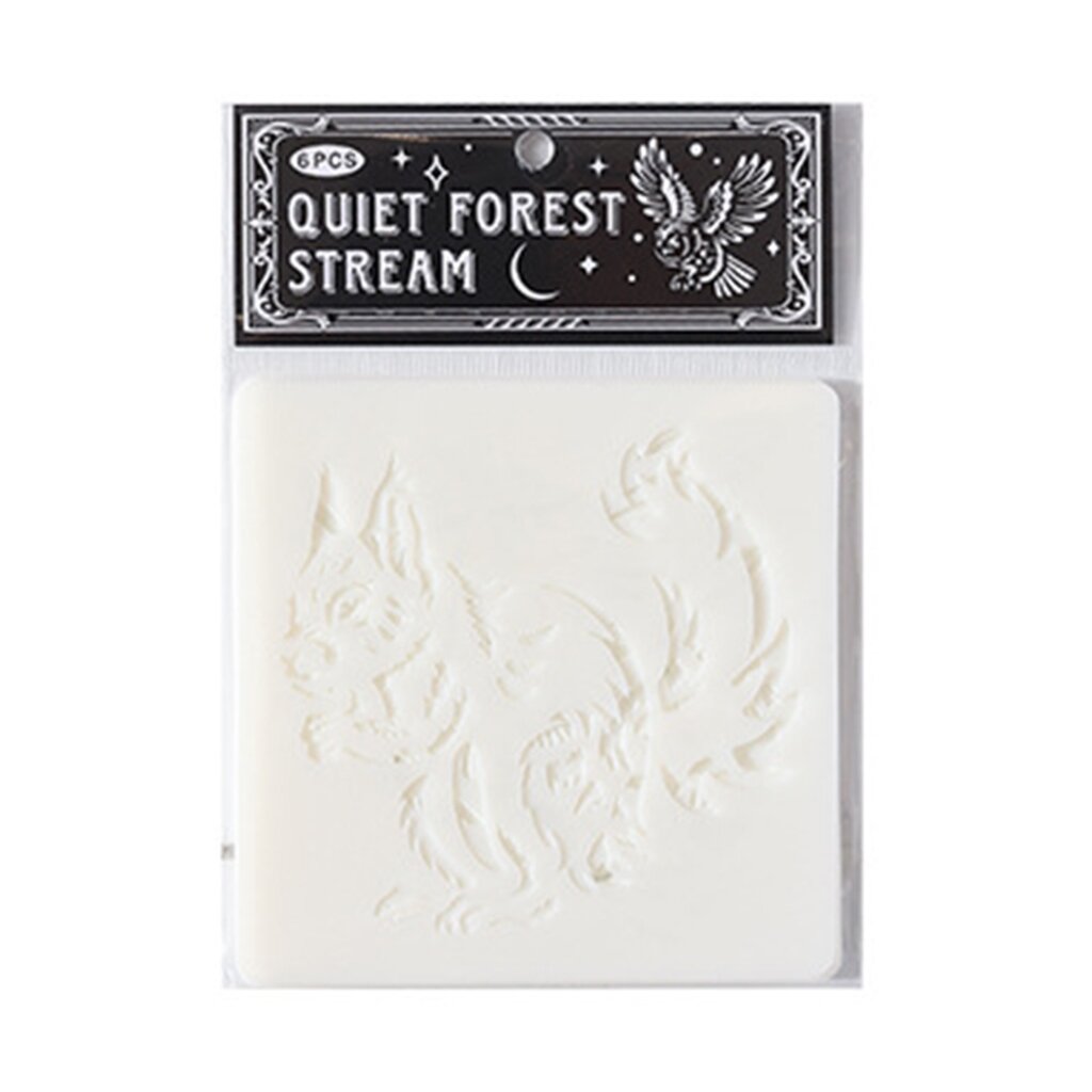 6 Шт Трафарет на тему Зоопарка, Выдалбливают Трафареты для Рисования, Журнальные Трафареты, Трафарет для Рисования в Альбоме для Вырезок