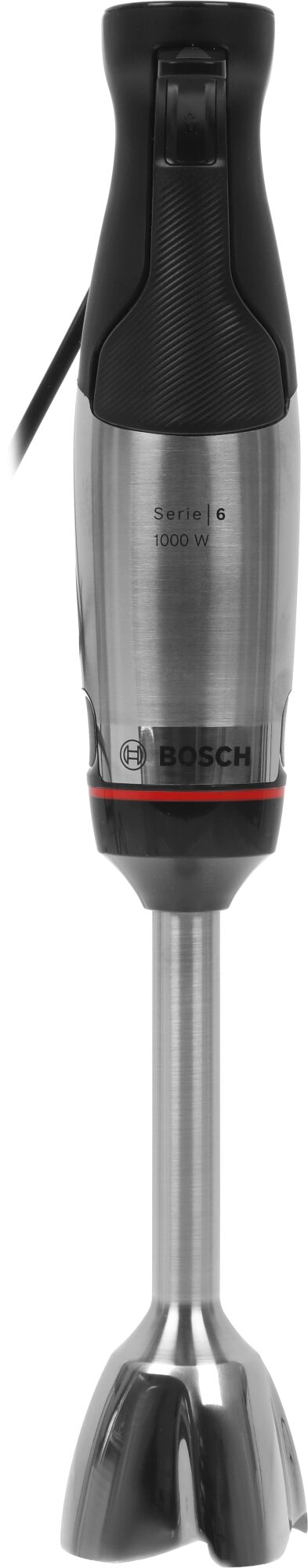 Блендер Bosch MSM6M610, погружной, нержавеющая сталь/черный