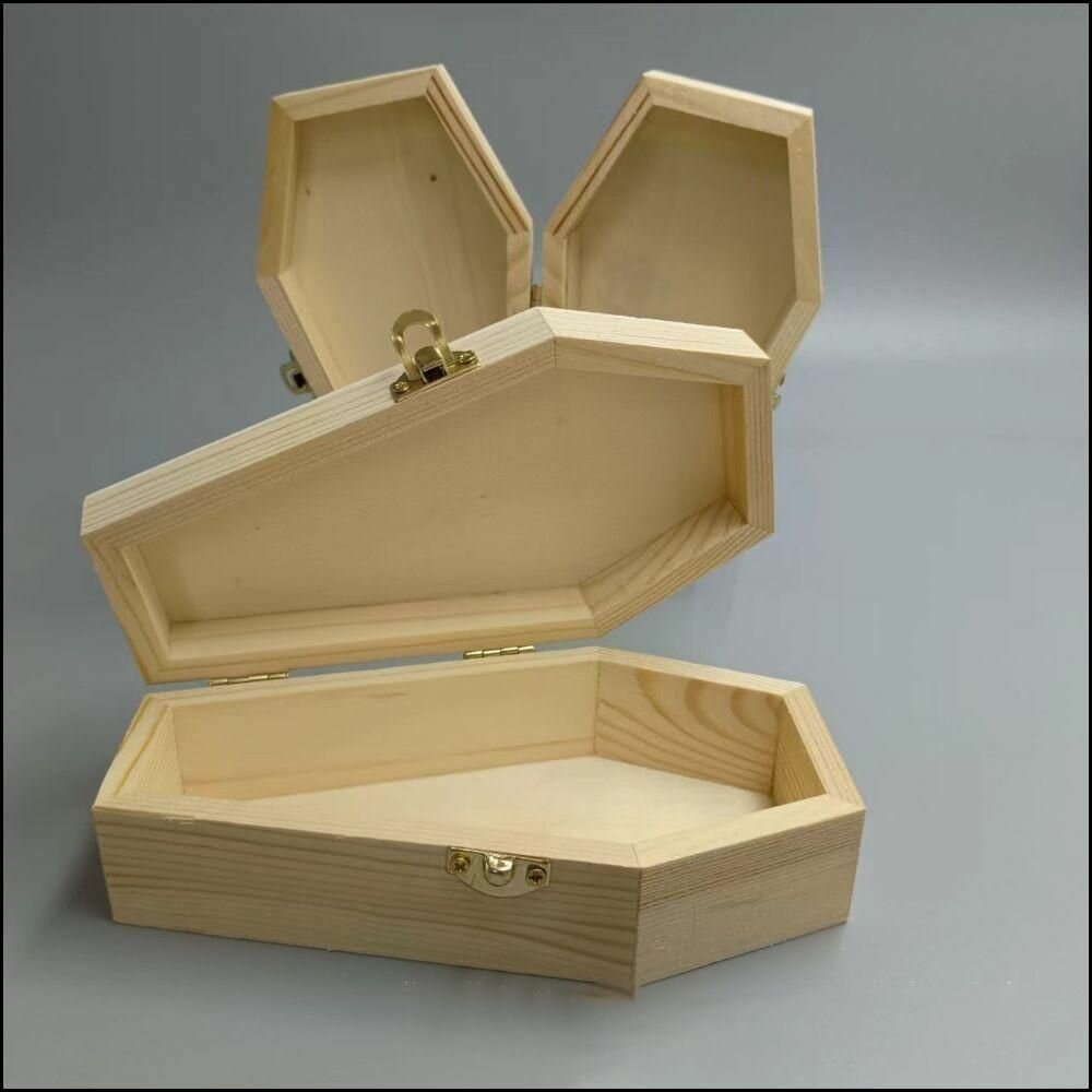 Готическая урна из дерева для праха животных с откидной крышкой, стильный хэллоуинский бестселлер