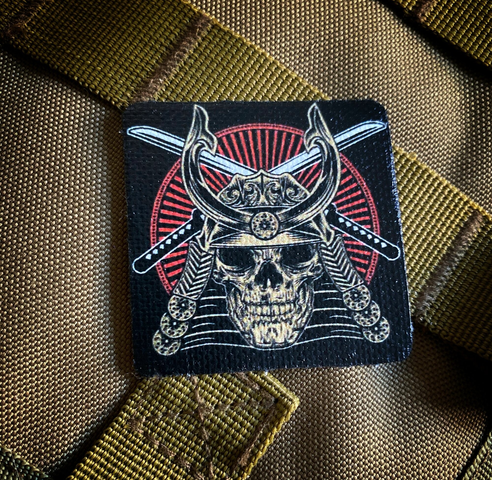 Шеврон самурай, патч на рюкзак