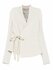 Кардиган Rick Owens Wrap-tie cardigan, размер 44, бежевый/белый