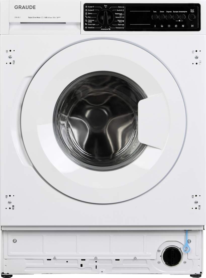 Встраиваемая стиральная машина GRAUDE EWA 80.1, 8кг, 1400 об, 15 программ