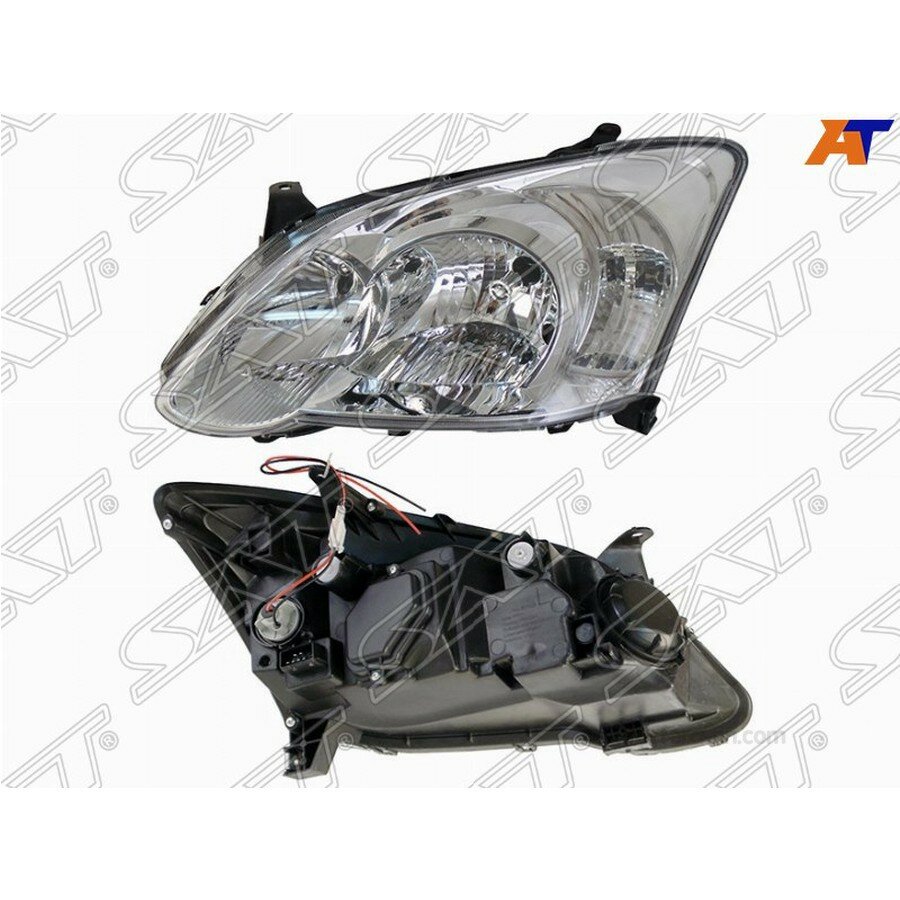 SAT ST21211H6LLD Фара Toyota Corolla (E120) 04-07 / Allex 04-06 (Слева/ Галоген/ Ручная регулировка/ 5D HBK)