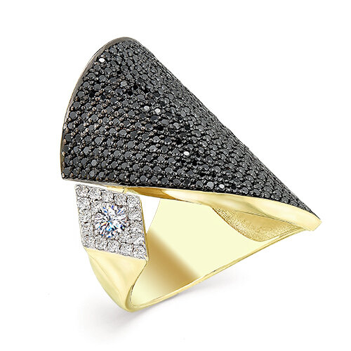 Кольцо, золото, 585 проба, бриллиант