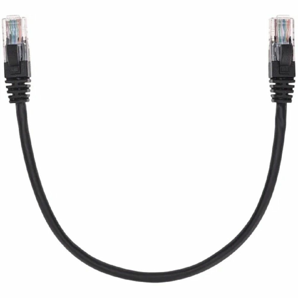 Rexant Патч - корды сетевые, телефонные 02 - 0102 - 03 Патч - корд U UTP, CAT 5e, RJ45 - RJ45, 26AWG, LSZH, черный, 0,3м