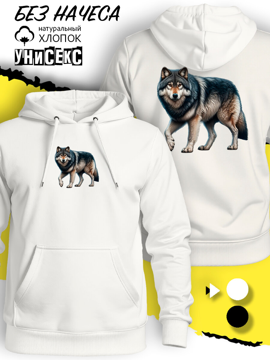 Худи Толстовка свитшот с волком