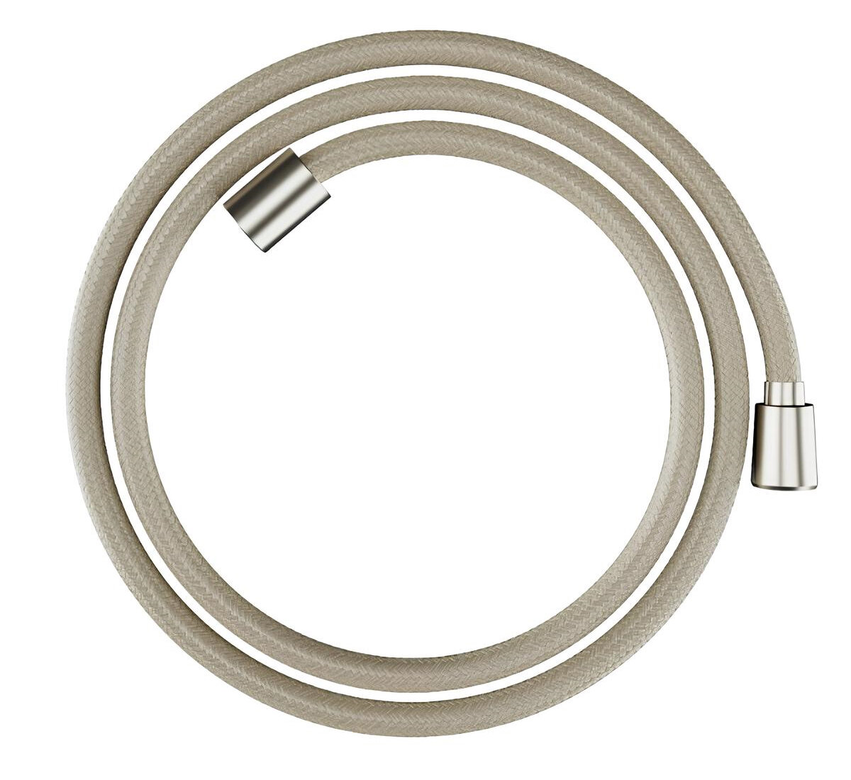 Шланг для душа Hansgrohe Designflex 1600, текстильный, шлифованный никель 28260820