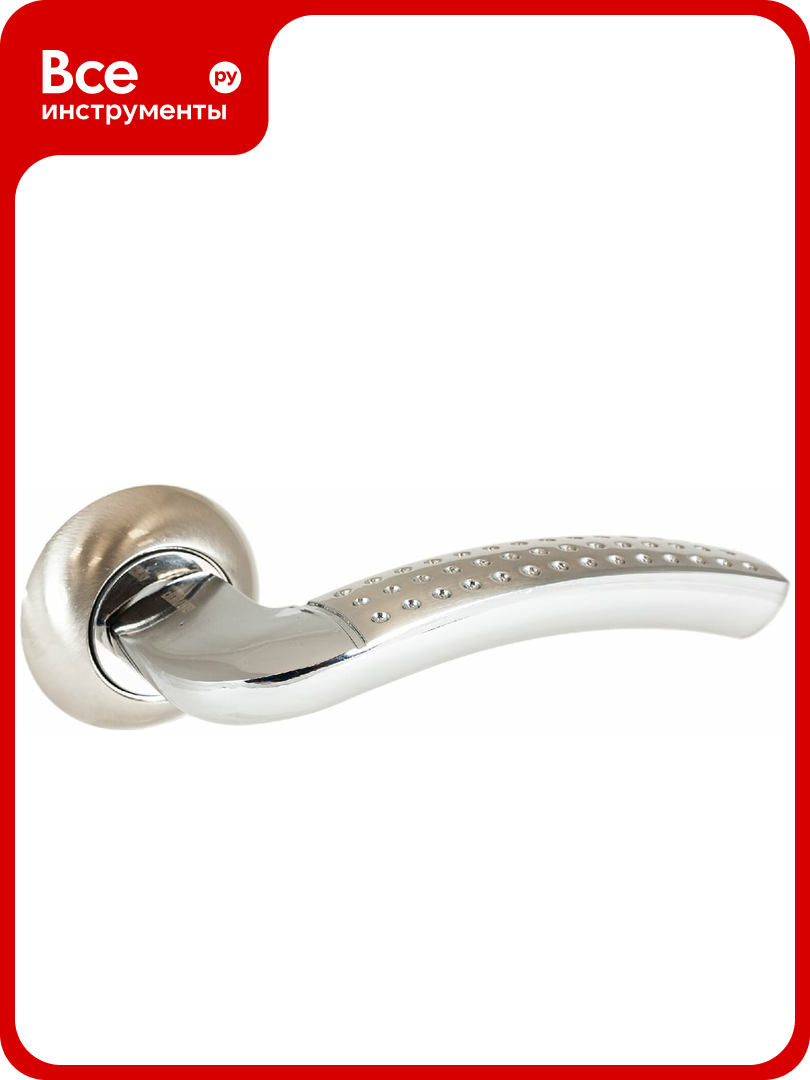 Комплект ручек Аллюр фостер SN/CP 1682 (матовый никель; хром) 11127