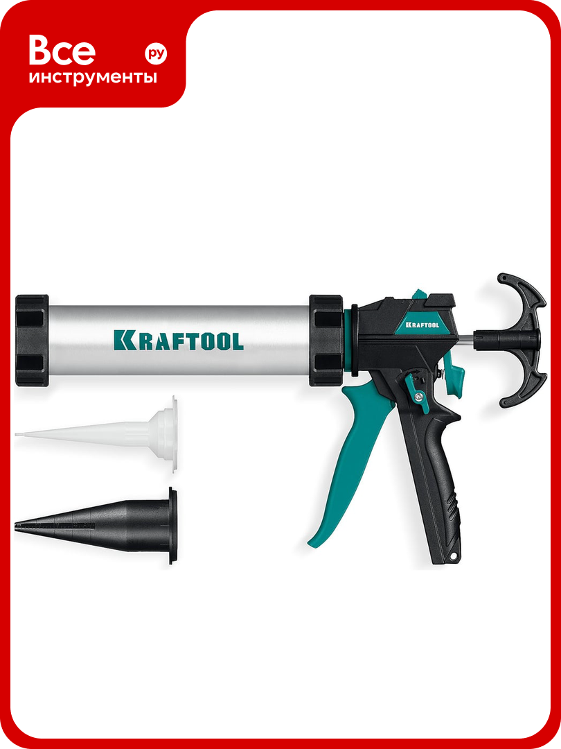 Универсальный закрытый пистолет для герметика 310 мл KRAFTOOL Ultra 06677-31