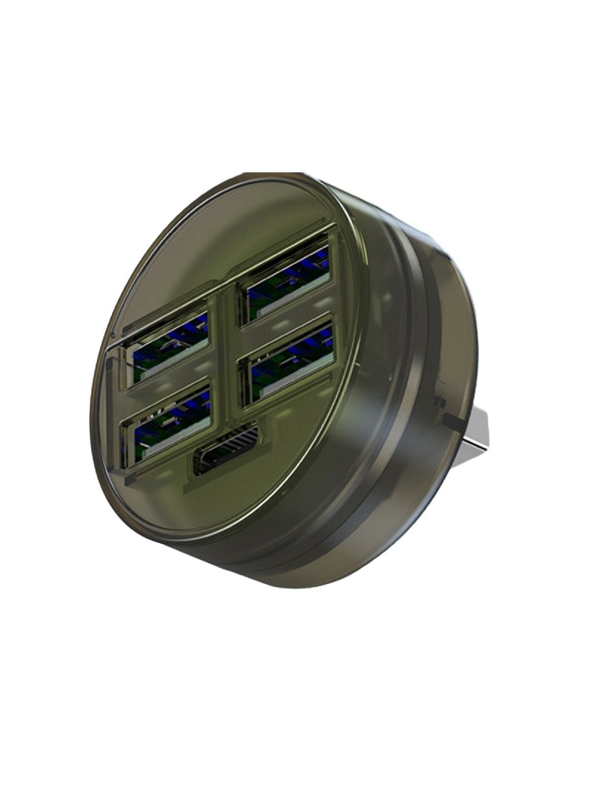 USB Hub 4-Port USB+1 Type C Splitter Ultra Slim Multiport USB Expander Port Adapter for Notebook Laptop Mobile Phone