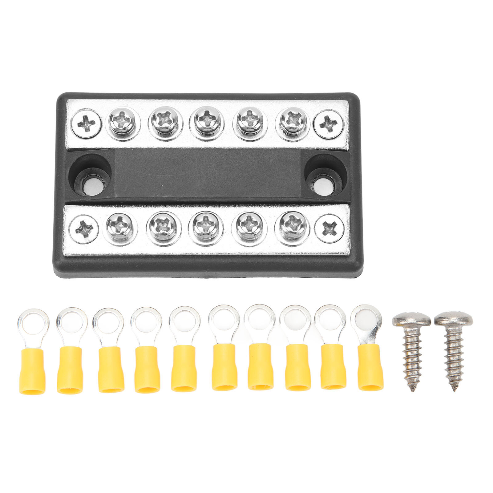 12 В 48 В постоянного тока, 100 А, 5-контактный двухрядный блок предохранителей, блок распределения питания для автомобилей, домов на колесах, лодок, яхт, энергосистем