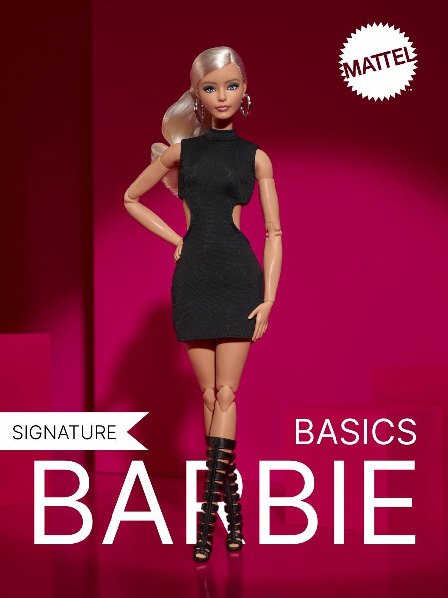 Шарнирная кукла Барби Базовая JBH71 модель № 2 Barbie Basics Mattel