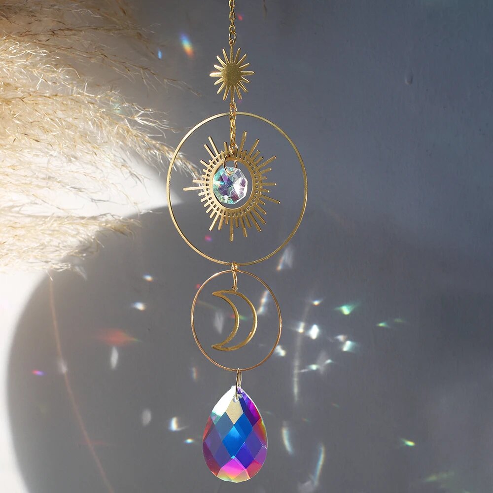 Ловец солнца золотой, sun catcher M01026