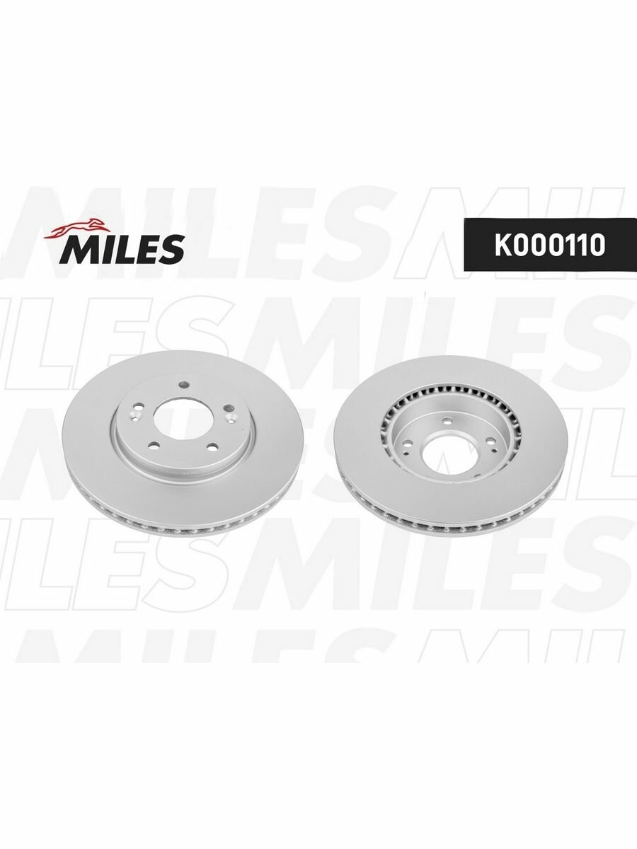 Диск тормозной передний вентилируемый (с покрытием) MILES K000110 для Changan Eado Plus