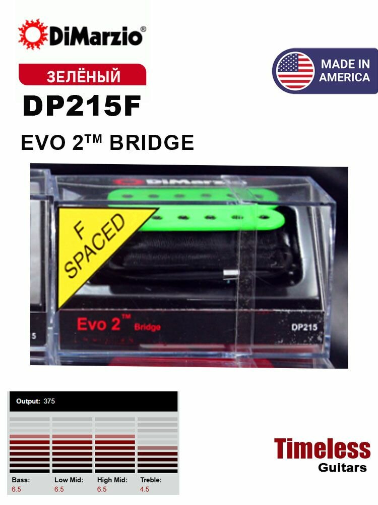 Dimarzio DP215F Evo 2 Сигнатурный датчик для гитары Стеви Вая для моста