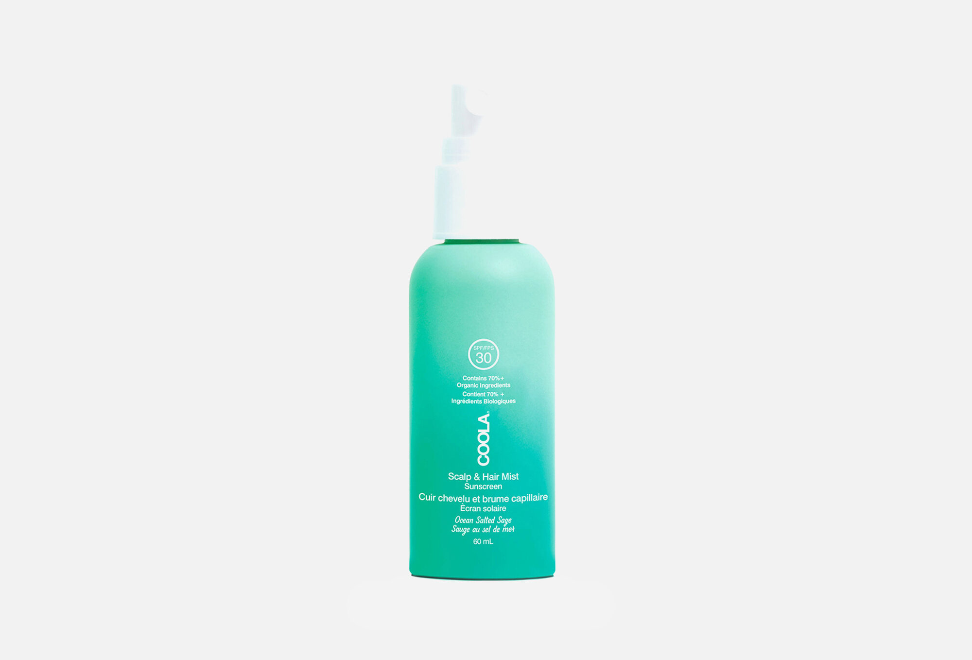Солнцезащитный спрей для волос и кожи головы SPF 30 COOLA ocean salted sage scalp & hair mist 59 мл