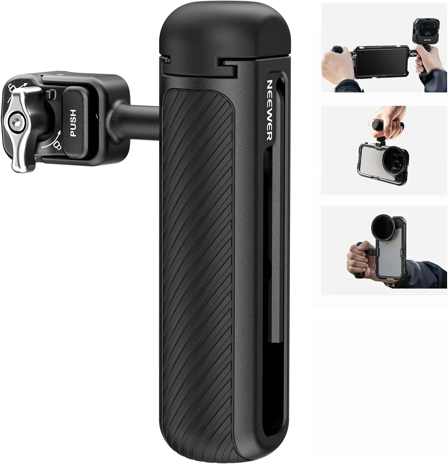 Ручка NEEWER PA045E для телефона 2-го поколения Bluetooth Handle, Silver Knob