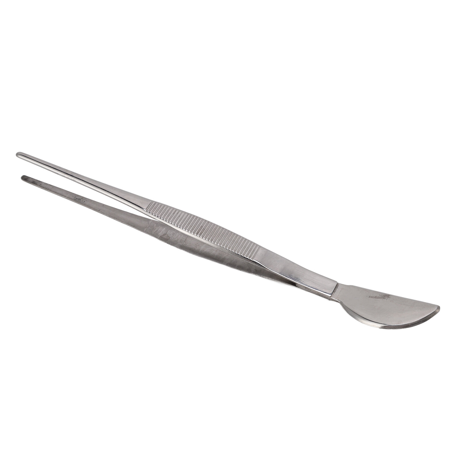 Пинцеты для бонсай из нержавеющей стали Длинные пинцеты с лопаточкой в форме полумесяца для рыхления почвы в горшках, строгания травы, прямой стиль