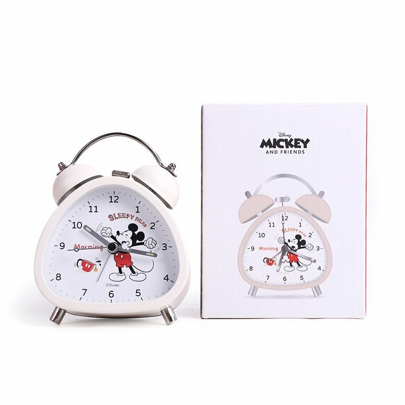 Треугольный черный будильник Микки Модель М