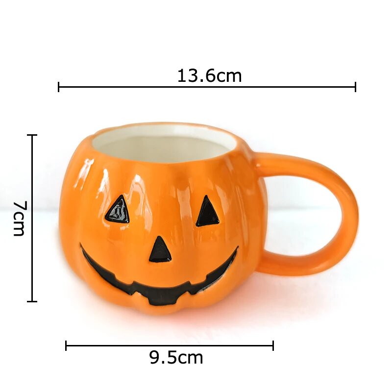 Керамические кружки с тыквой Halloween