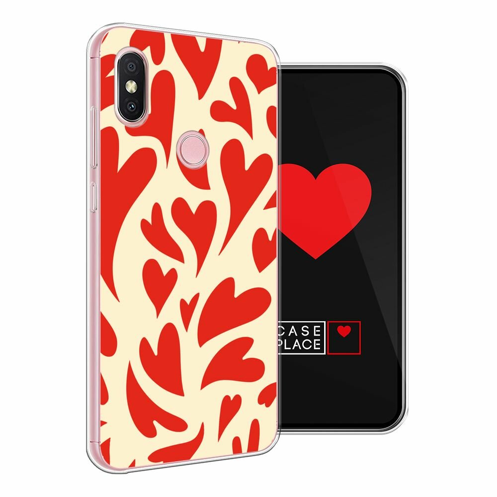 Чехол на Xiaomi Redmi S2 (Redmi Y2) / Сяоми Редми С2 (Редми Y2) с принтом "Crazy hearts 1 - 14 февраля" — фото 1