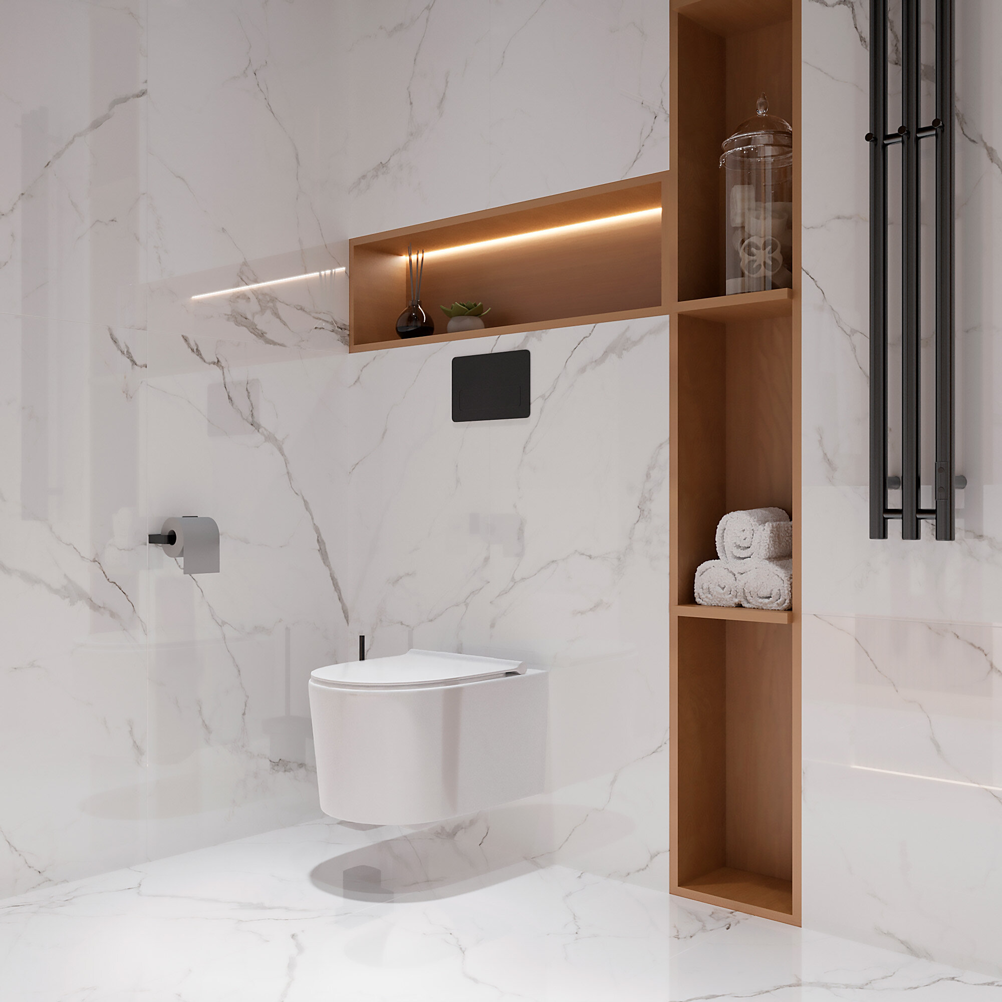 КерамогранитArcadia Ceramica.STATUARIO FINE 1200 × 600 мм полированная (цена за 1 плитку 0,72м2)