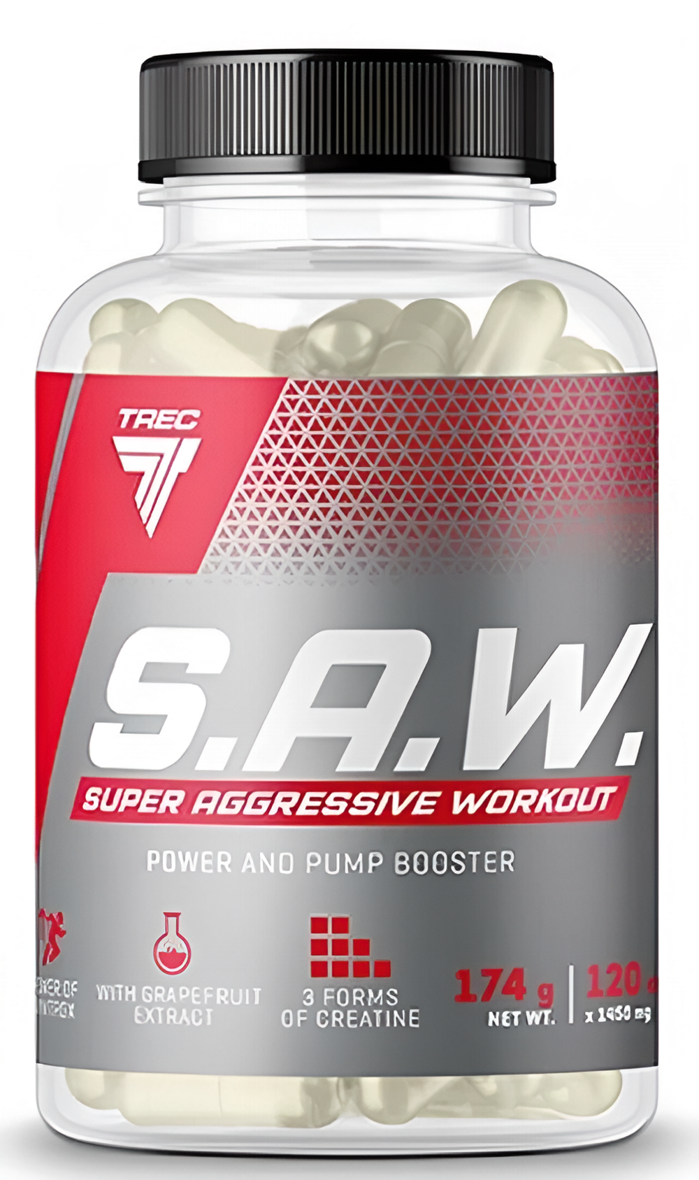 Предтренировочный комплекс Trec Nutrition "S.A.W.", 96%, 120 капсул