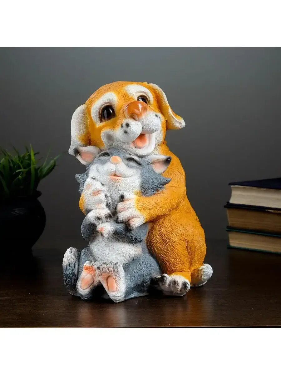 Копилка для денег Кошка с Собакой 26 см