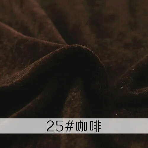 Красный бархатный фланель 50x160 см Коричневый, coffee