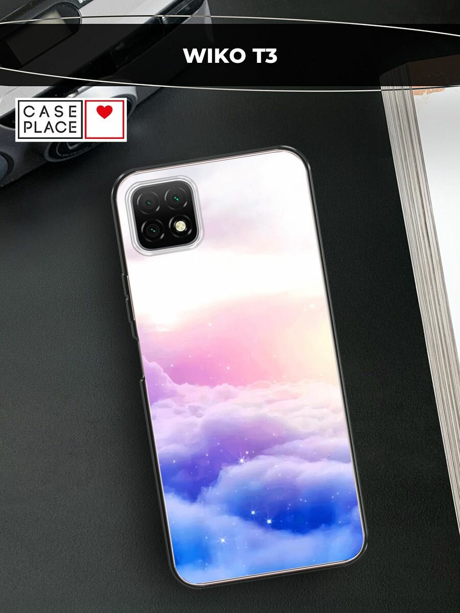 Силиконовый чехол на Wiko T3 / Вико Т3 с принтом "Небеса"
