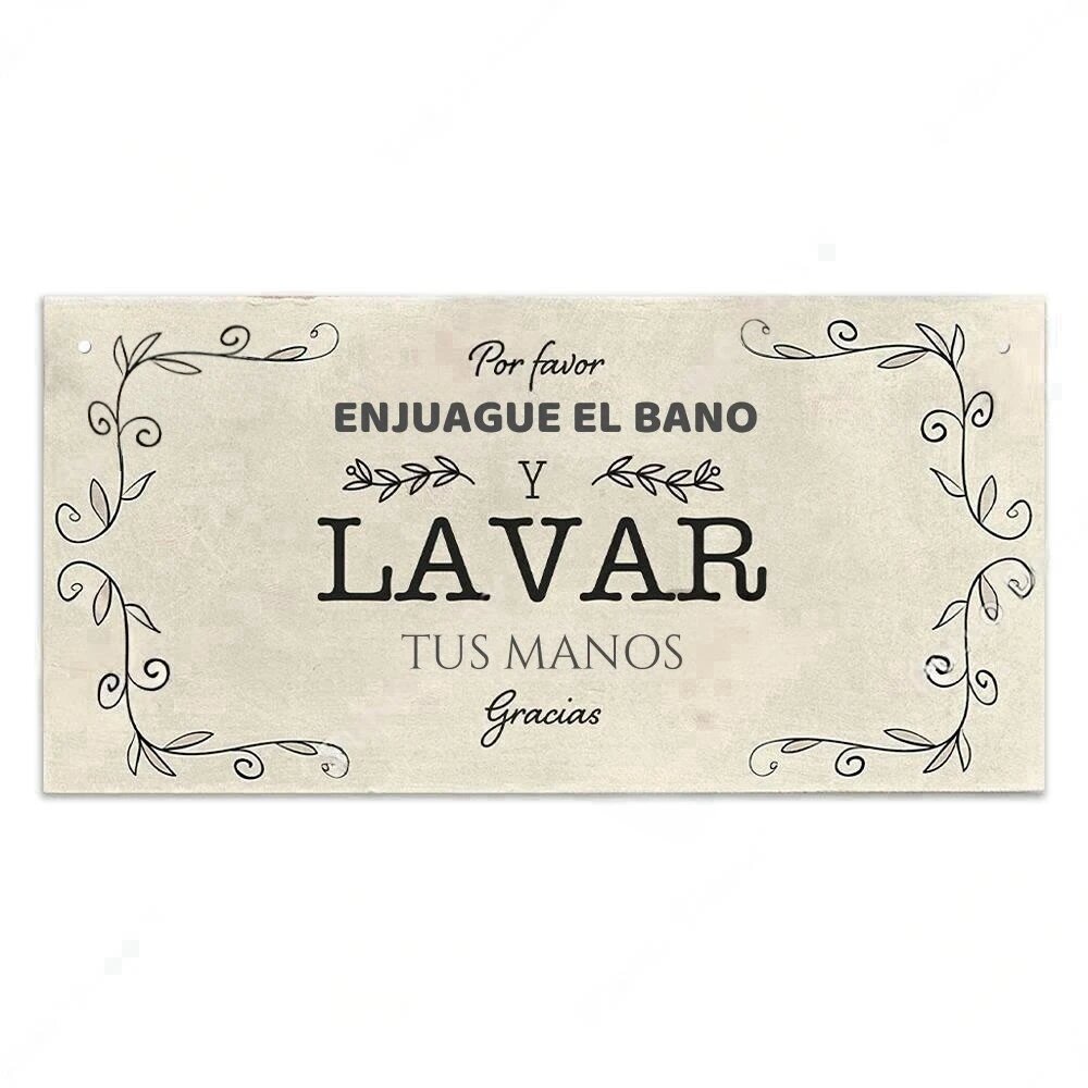 Испанская Декоративная Деревянная Вывеска Для Двери Туалета, Художественный Бар/паб/пляж, Домашний Декор, Подвесная Табличка