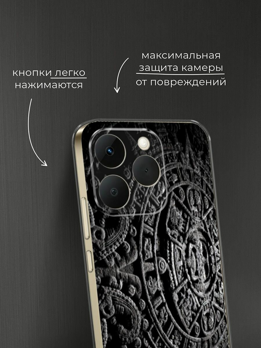 Чехол на Realme 15T / Реалми 15Т с принтом "Узоры ацтеков 3" — фото 1