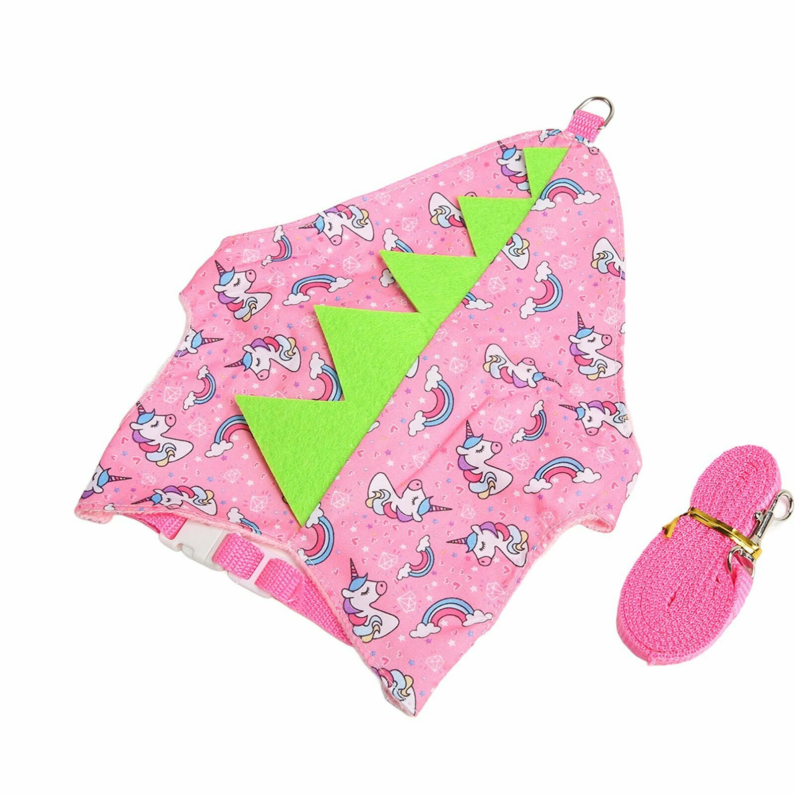 Костюм для кролика с единорогом, размер S, розовый