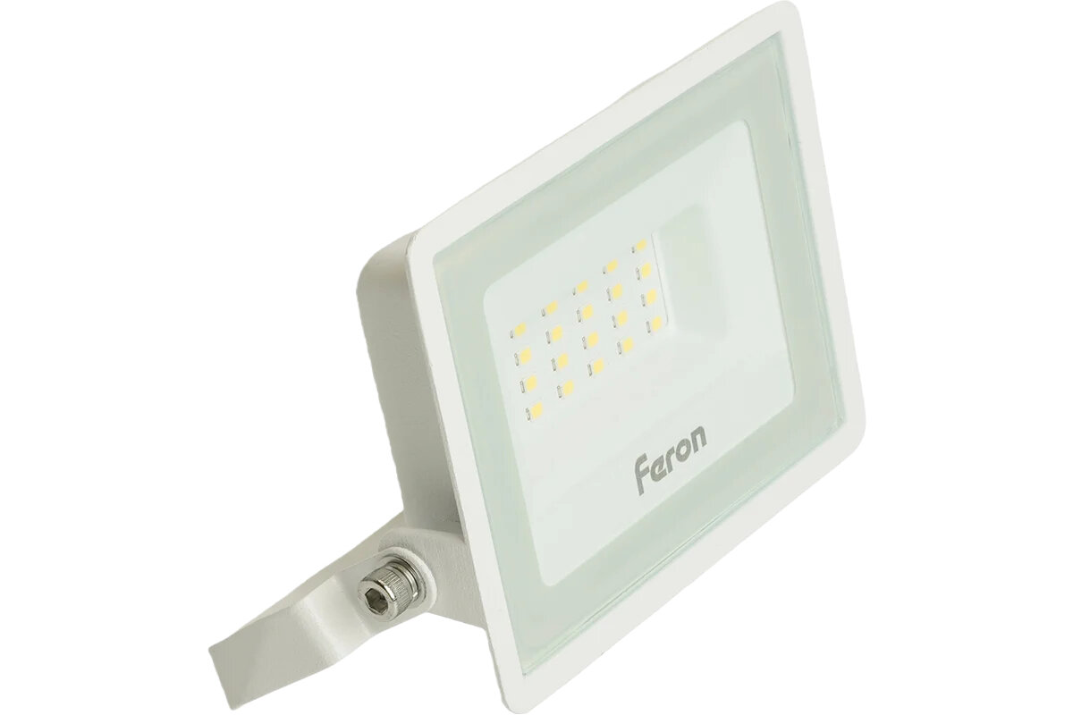 Прожектор светодиодный Feron ДО-30 Вт, 6400К, 2850 Лм, IP65, белый