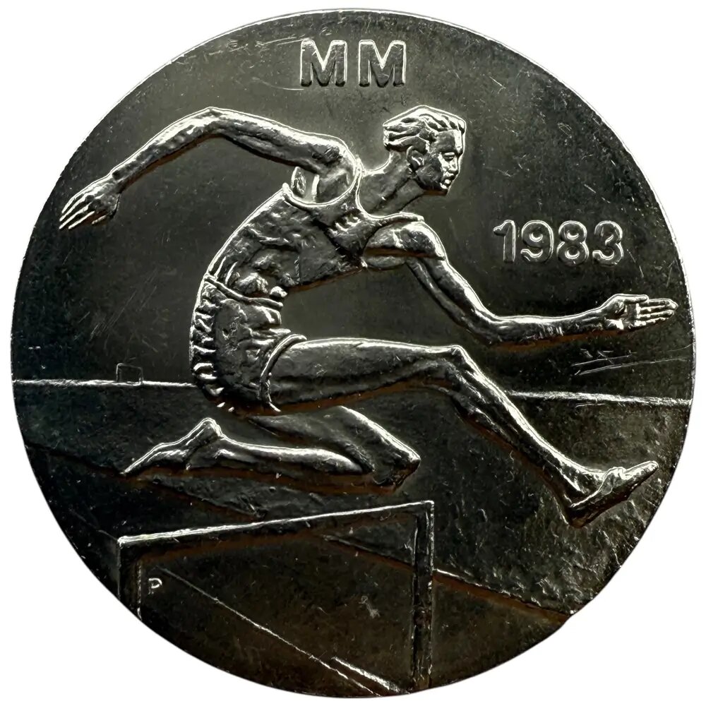 Финляндия 50 марок 1983 г. (I чемпионат мира по лёгкой атлетике, Хельсикни 1983)