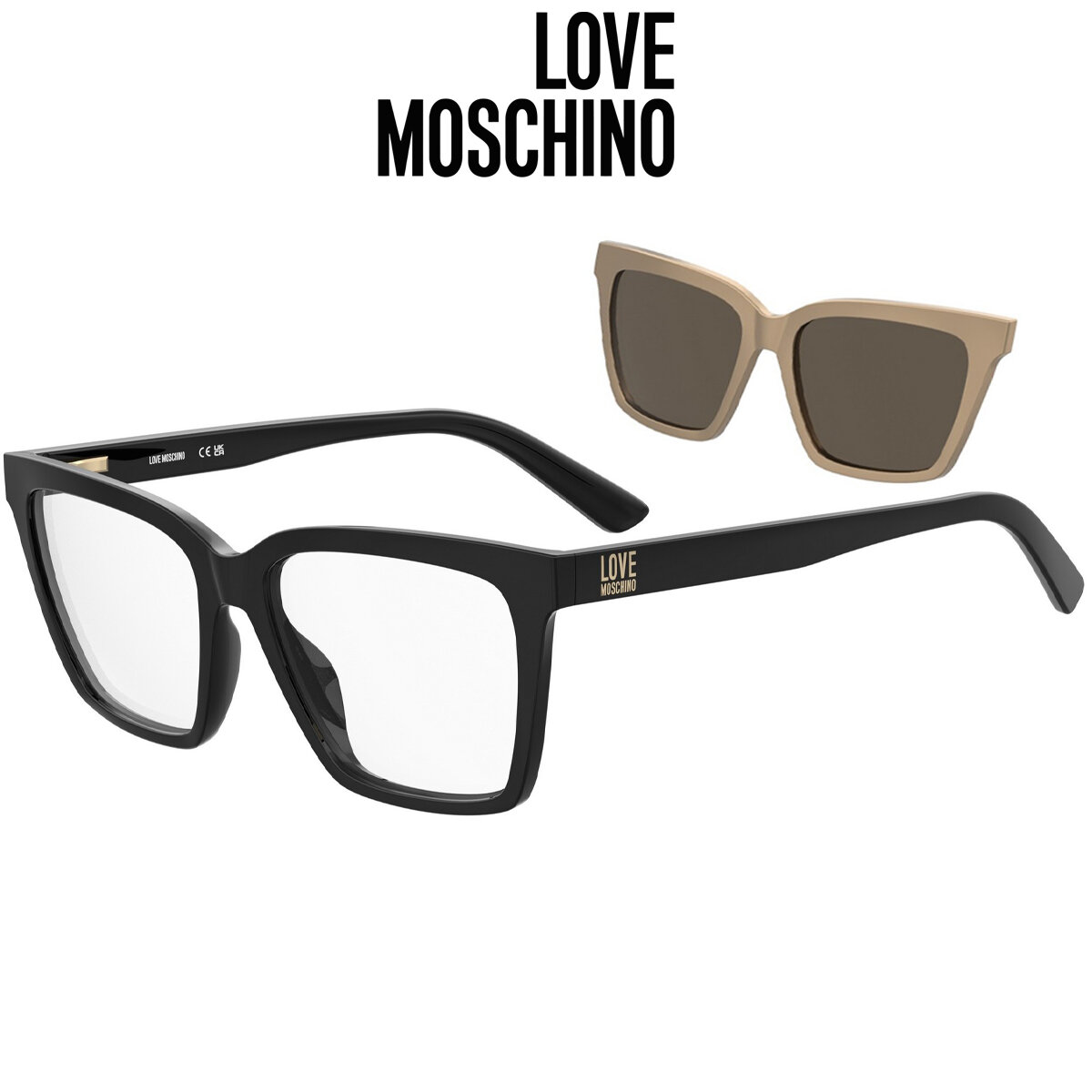 Love Moschino 661/C R60 EJ + Clip-On оправа для очков