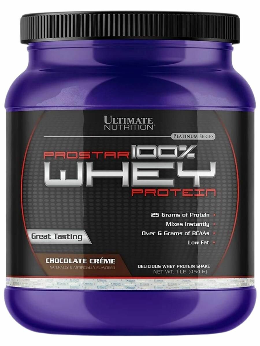 Ultimate Nutrition Prostar 100% Whey Protein 454 g , Концентрат сывороточного протеина