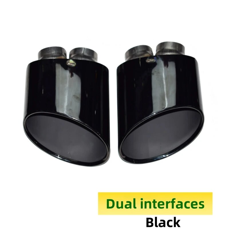 Для Audi модификация выхлопной трубы RS выхлопная труба A3 A4 A5 A6 глушитель S3 S4 S5 S6 наконечник из нержавеющей стали насадка выхлопная головка Слоновая кость