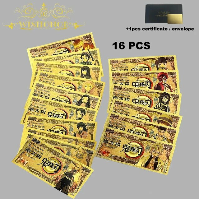 Miniso 2026 года, все стили, красивые наборы банкнот Disney Anime, золотая аниме-карта из 24-каратного золота для коллекции,