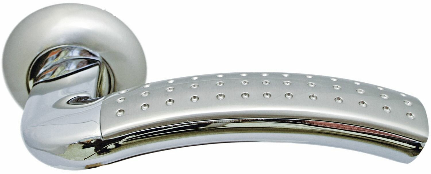 Ручка дверная MORELLI DIY MH-02Р SN/CP, никель белый хром, арт.636979