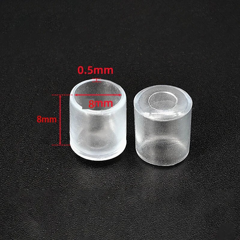 Мебельный стол, наконечник для ног, ножки стула, силиконовая накладка, защитная крышка, прозрачная круглая резиновая заглушка для труб, крышка, защита отверстия для трубки