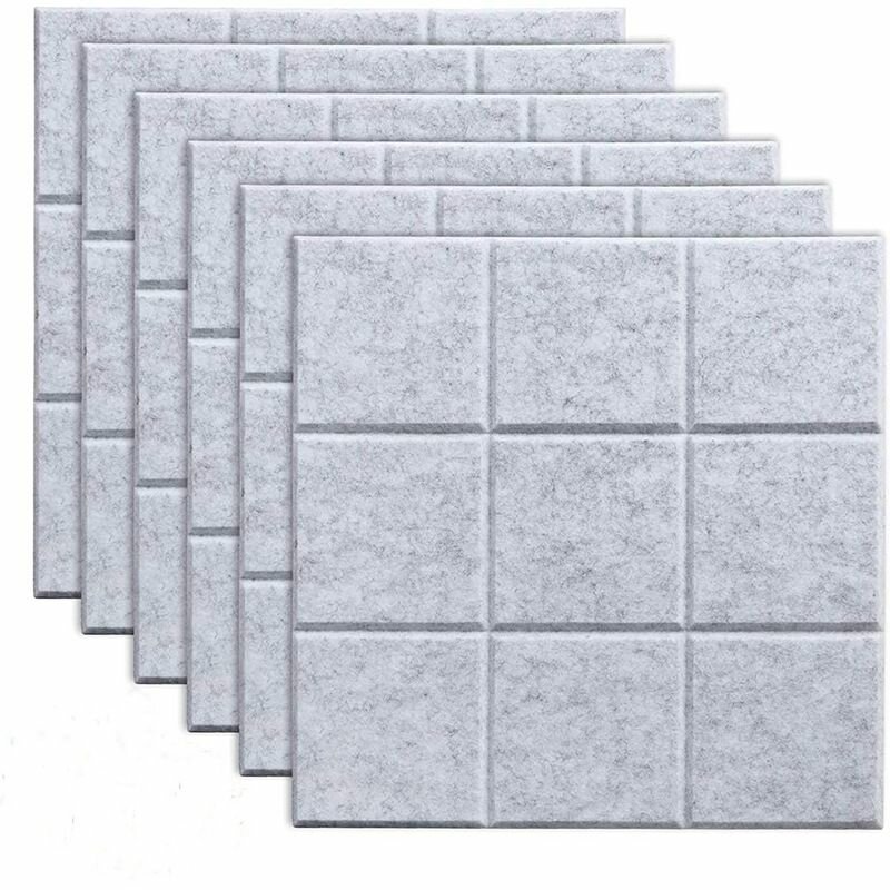 Самоклеящаяся стеновая звукопоглощающая доска из войлока из полиэфирного волокна 0,3 см 0,3 см, 12 шт.