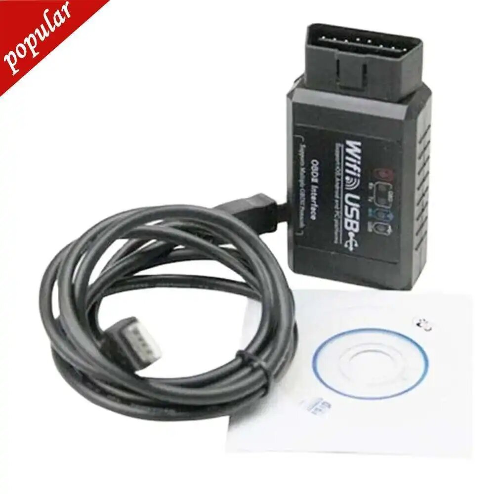 Super ELM327 WIFI USB OBD2 OBD-сканер диагностический инструмент высокого качества ELM 327 V1.5 Wi-Fi OBD Ii-считыватель кодов Android/для IOS