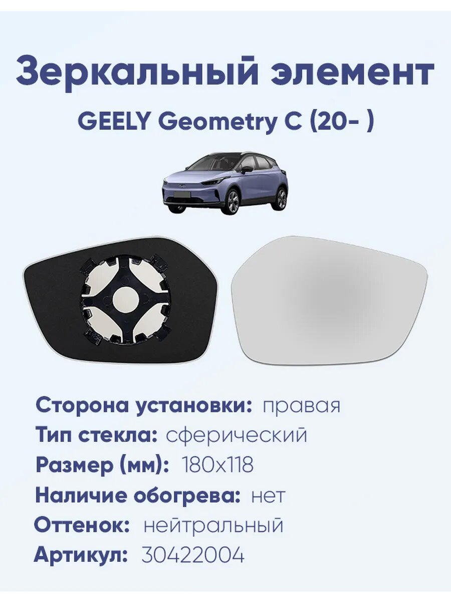 Зеркальный элемент правый GEELY Geometry C (20- )A30422004