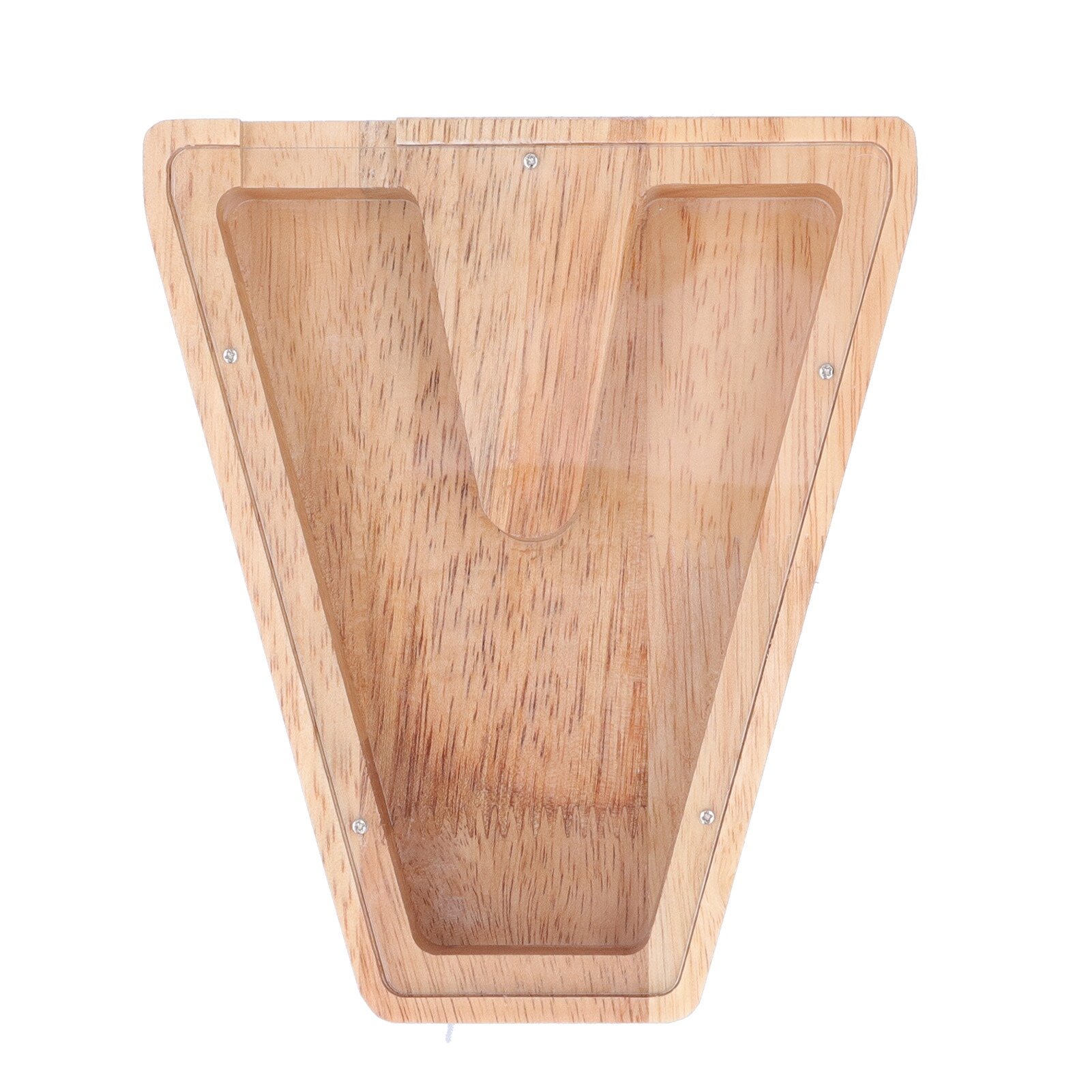 Деревянная персонализированная копилка с буквами, прозрачная безопасная копилка с буквами для детей 5A22