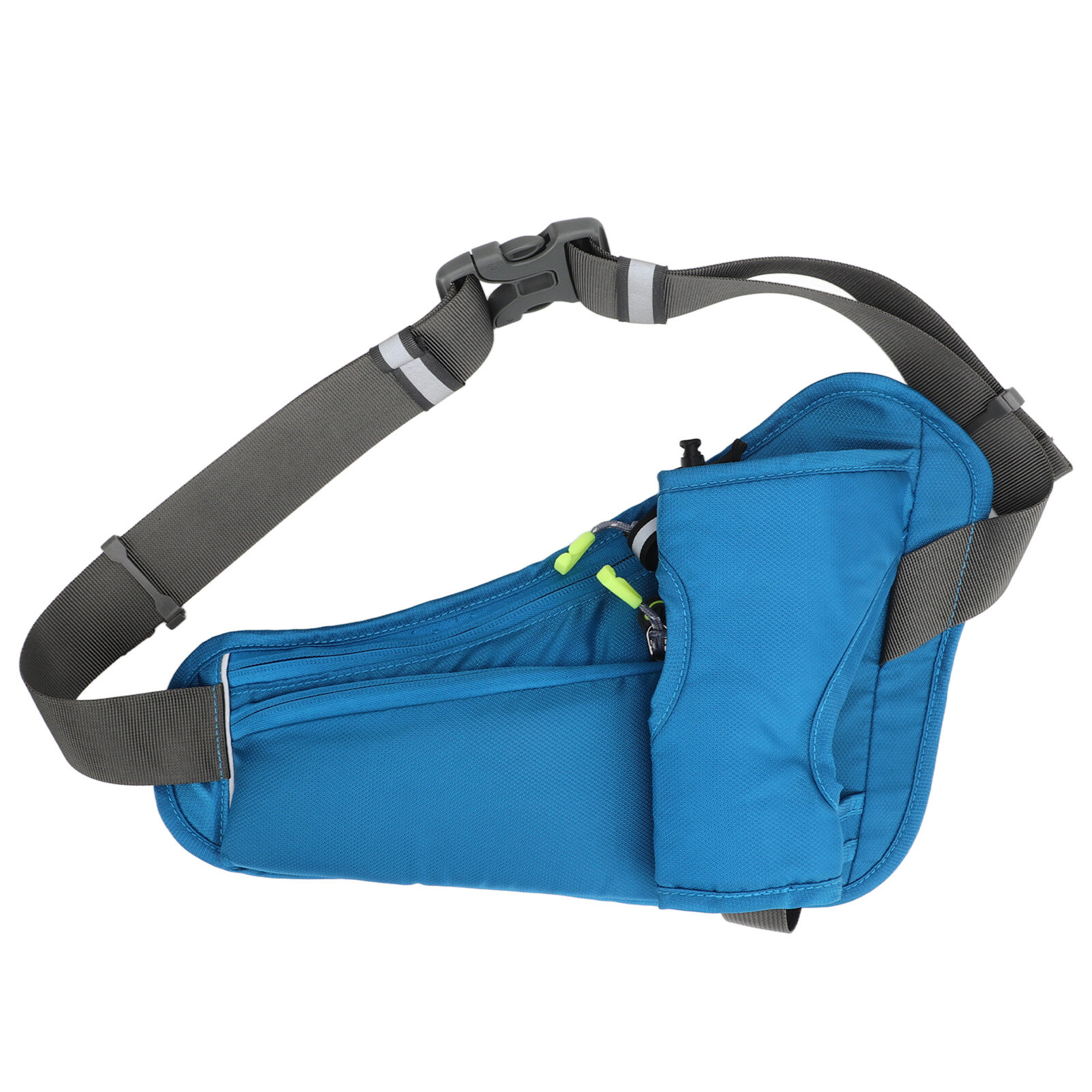 Поясной пакет для гидратации бегового пояса, многофункциональный водонепроницаемый светоотражающий поясной чехол для занятий спортом на открытом воздухе, синий