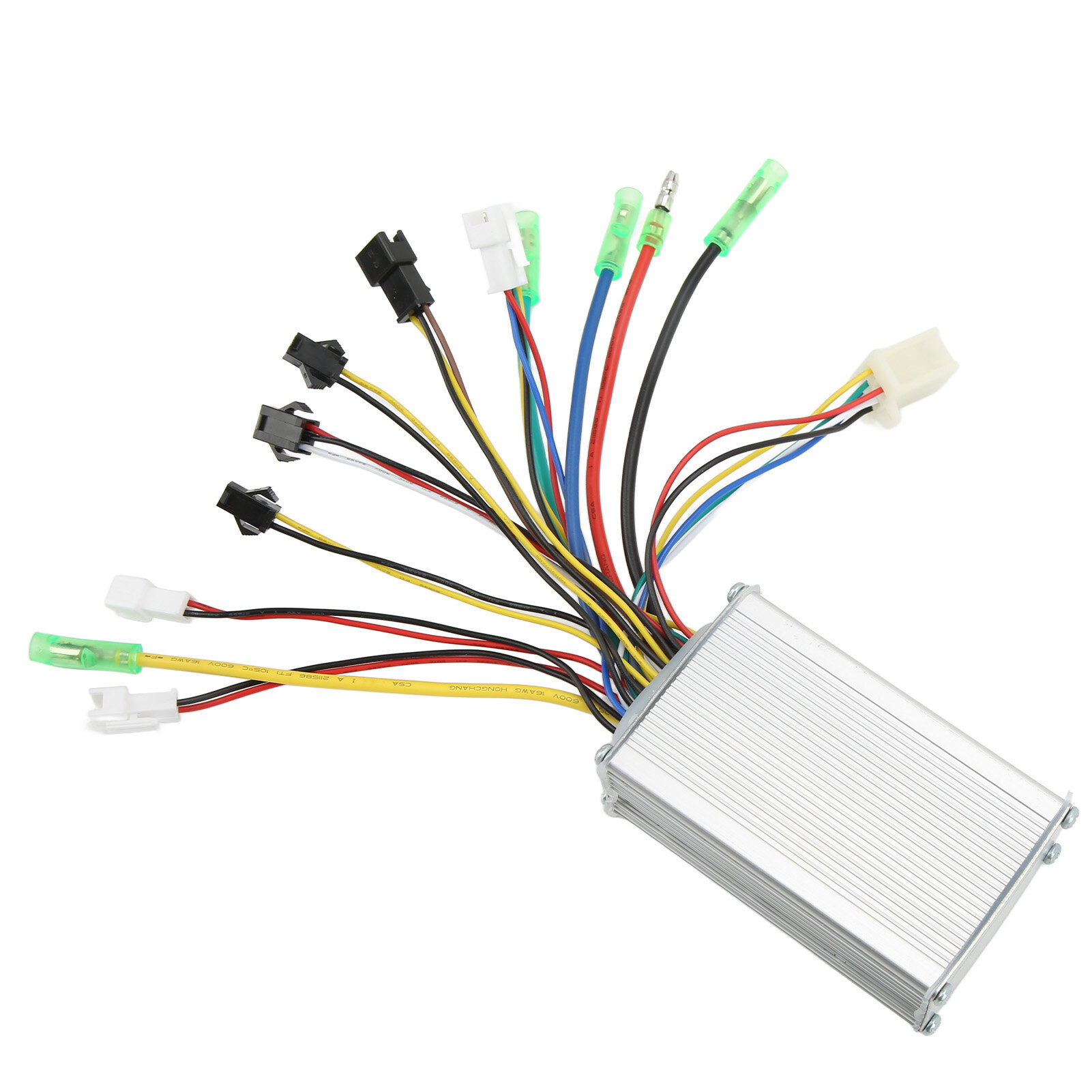 Бесщеточный контроллер прямоугольной волны для электрического велосипеда со световым проводом для двигателей 36 В, 48 В, 250 Вт, 350 Вт