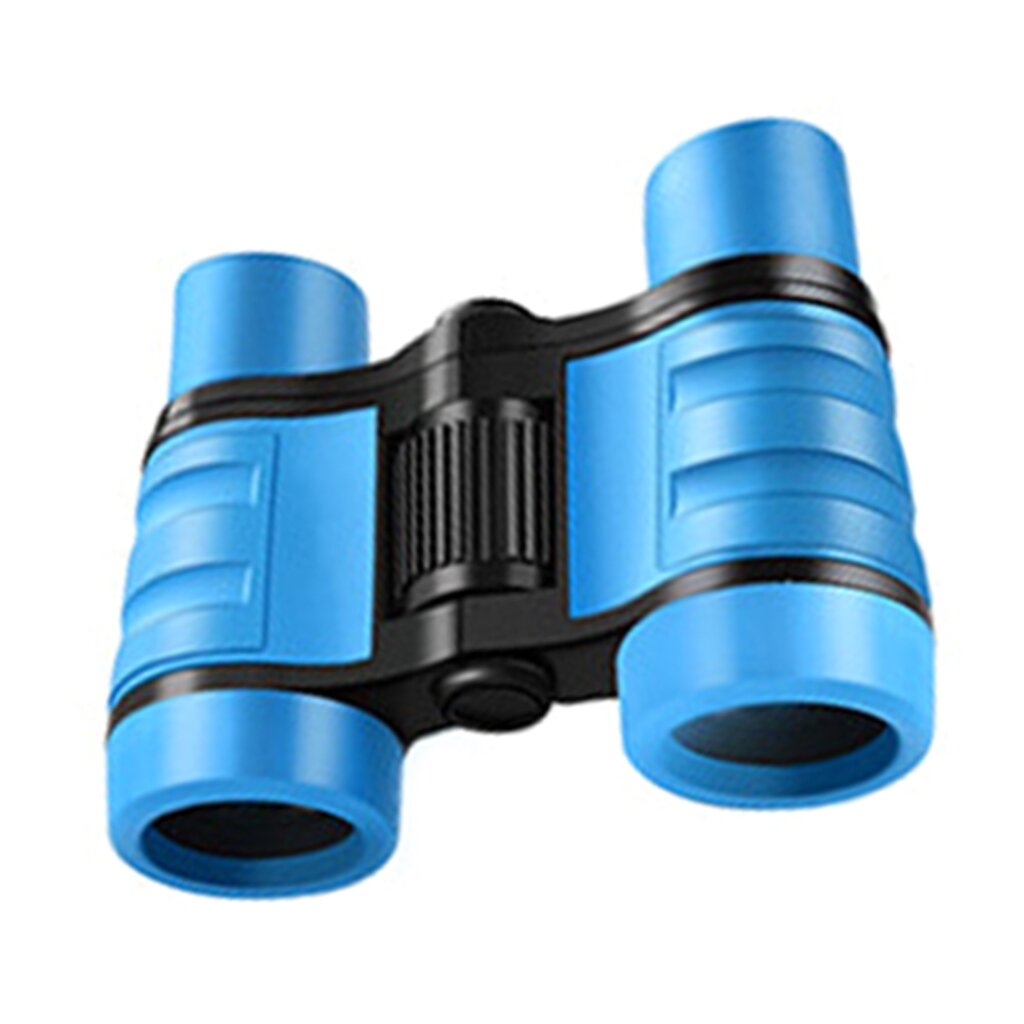 Игрушка, Детский бинокль с цветной резиновой ручкой, нескользящий игрушечный бинокль-синий